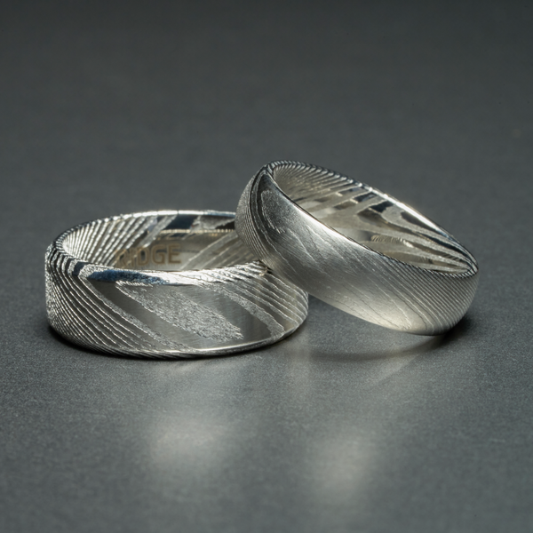 Damascus platinum ring store