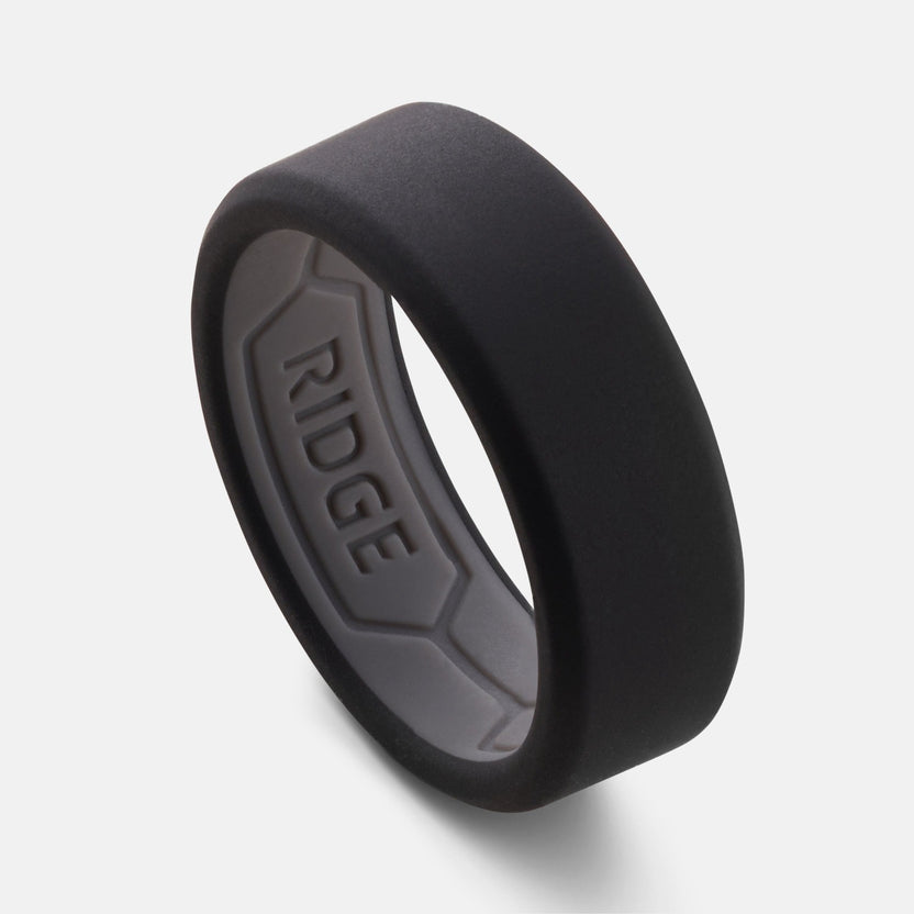 Gunmetal Men's Tungsten Wedding Band - The Ridge