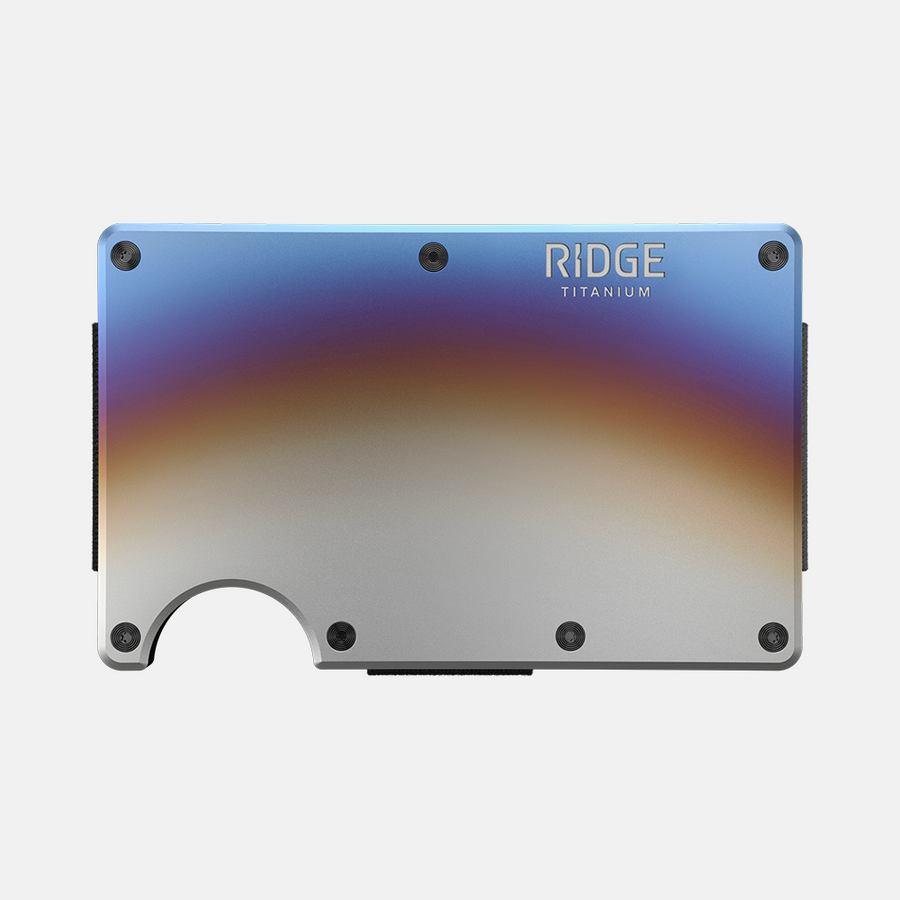 Titanium Wallets - RFID Blocking - Minimalist & Slim w/ Money Clip - Ridge