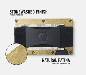 Ridge Wallet — Brass // The Ridge