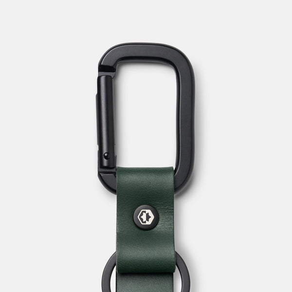 Ridge Keychain - Hunter Green Leather