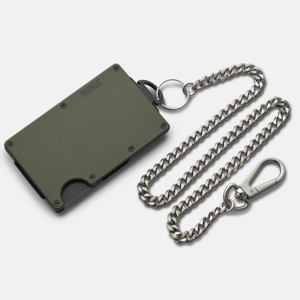Ridge Wallet Chain + D Ring | Security Meets Style