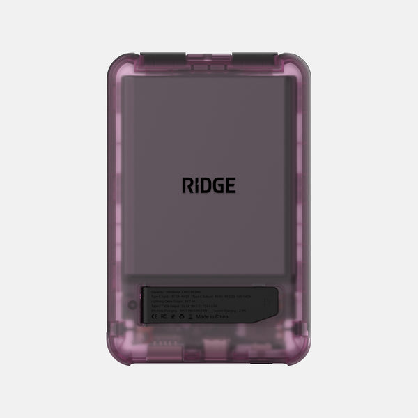 Ridge Power Bank - 10k mAh - Atomic Purple