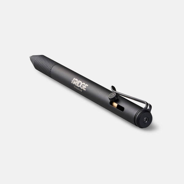 Matte Black Titanium Bolt Action Pen // The Ridge