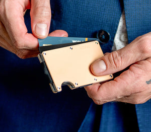 Ridge Wallet — Natural Leather