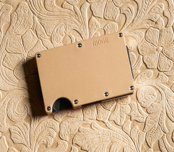 Ridge Wallet — Natural Leather