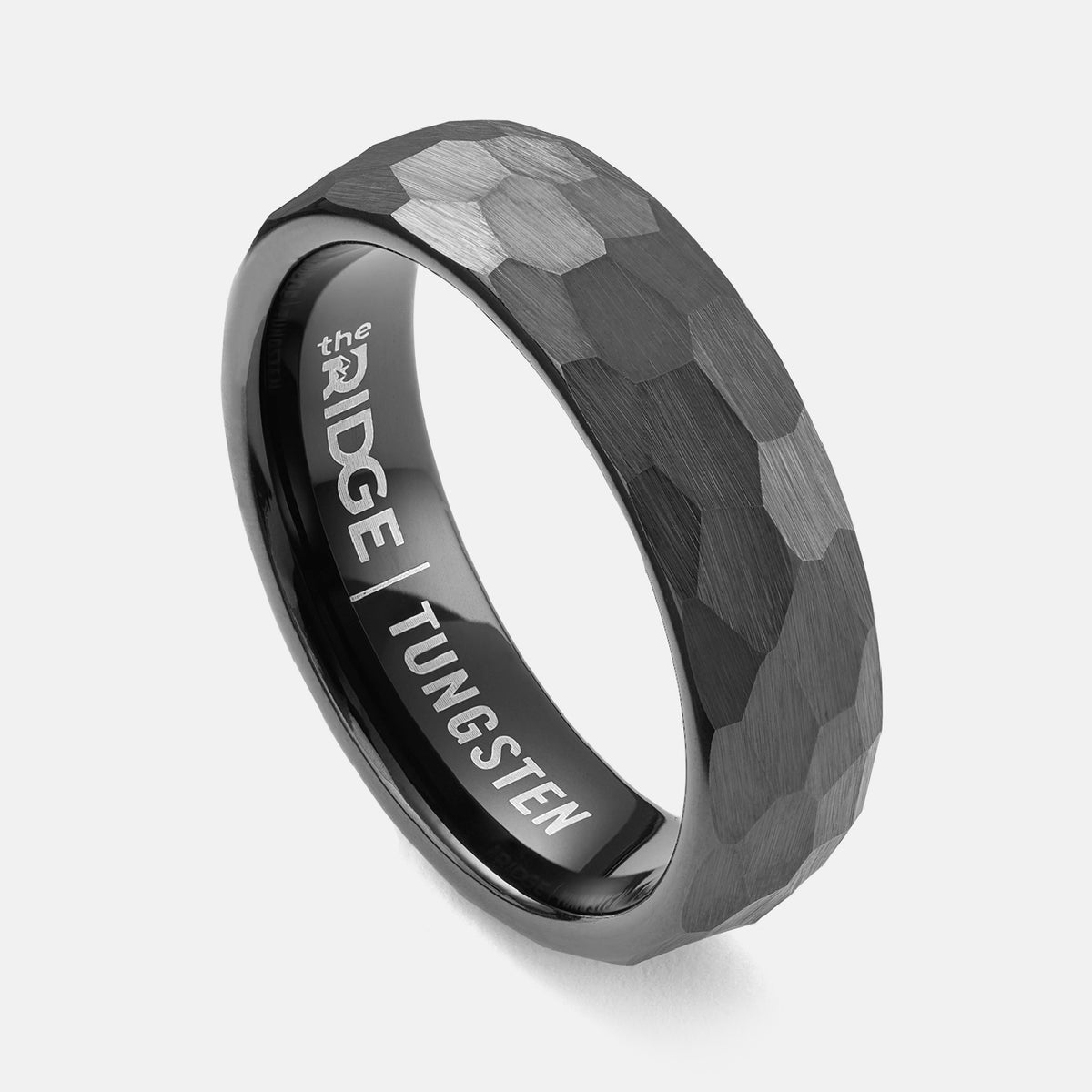 Gunmetal Men's Wedding Band - The Ridge