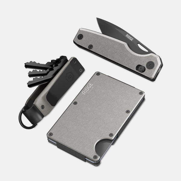 The Ridge: Wallet + Keycase + Everyday Folder Kit