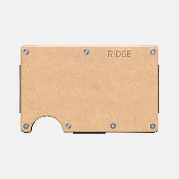 Ridge Wallet — Natural Leather