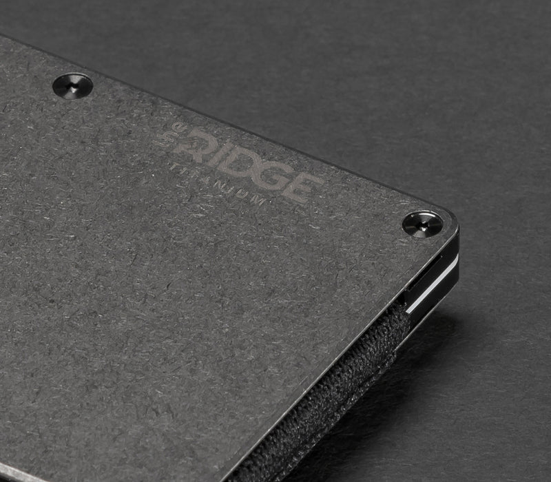 Titanium Stonewash Wallet - Strong & Durable | The Ridge