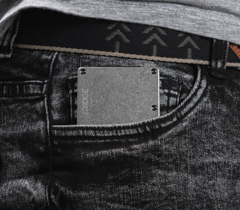Titanium Stonewash Wallet - Strong & Durable | The Ridge