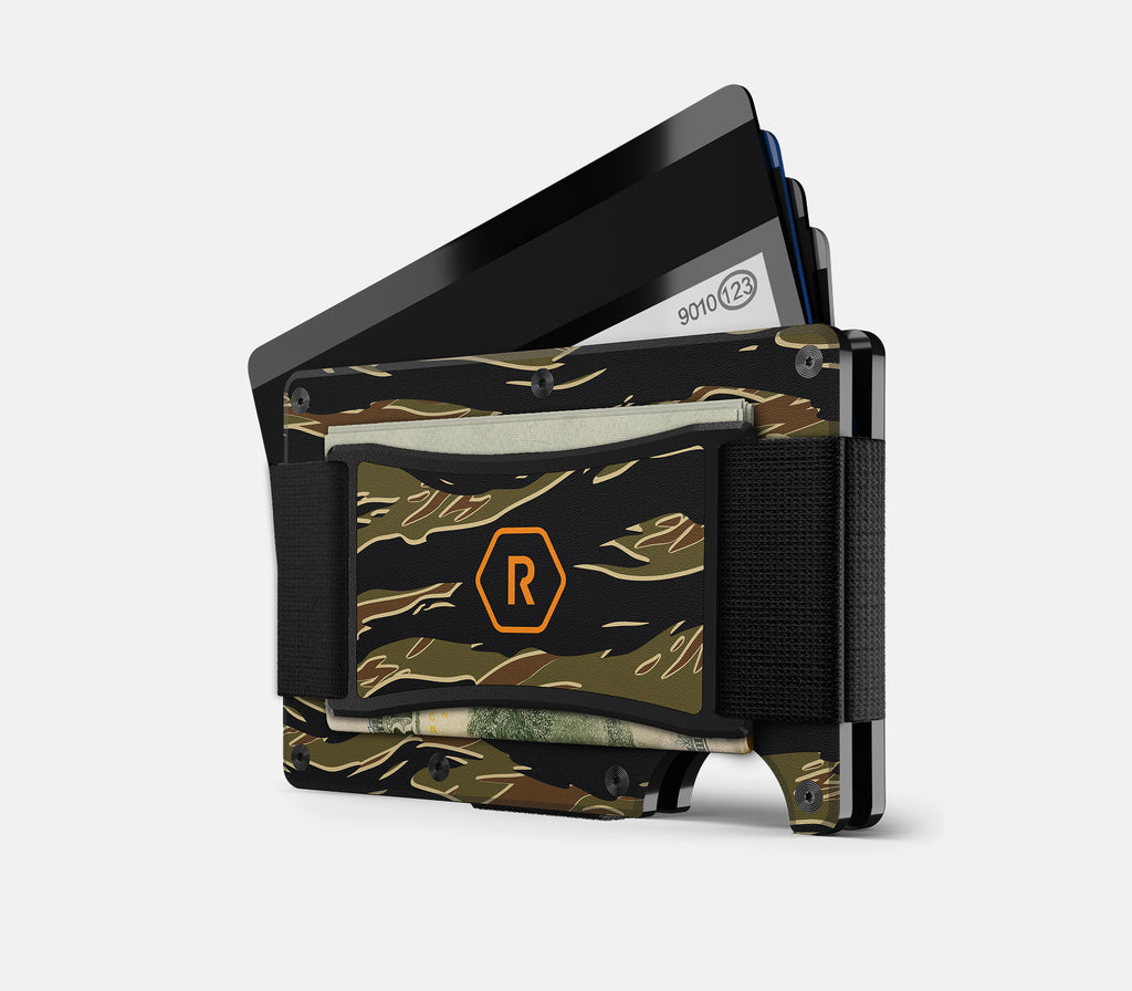 Ridge Wallet - Tiger Stripe | CAMO MEETS YOUR TECH SYSTEM