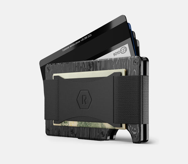 Black Damascus Ridge Wallet // The Ridge