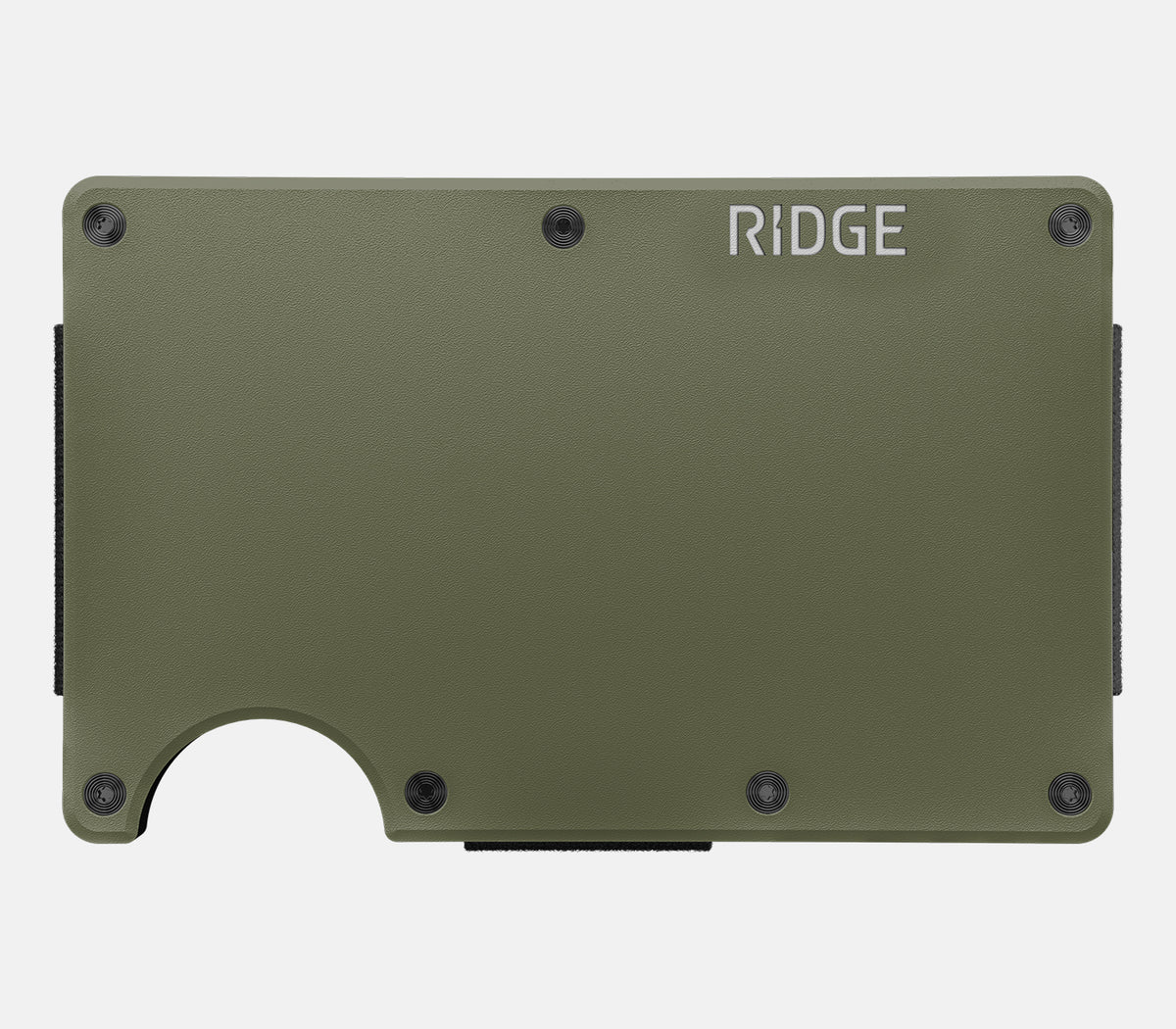Aluminum Matte Olive Green Wallet | The Ridge