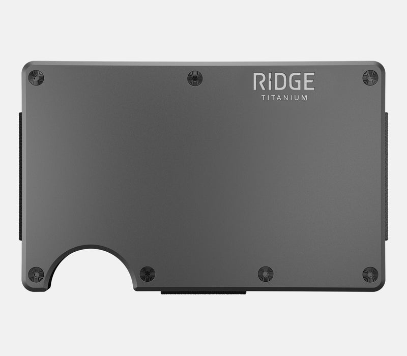 Ridge Wallet Titanium Gunmetal | The Ridge