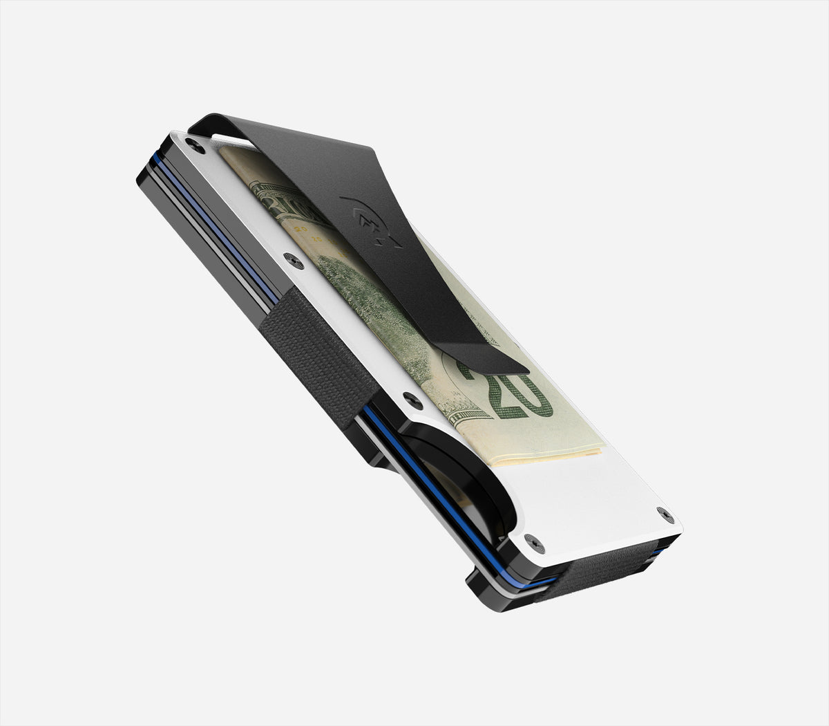 Slim Ridge Wallet White — High Grade Aluminum // The Ridge