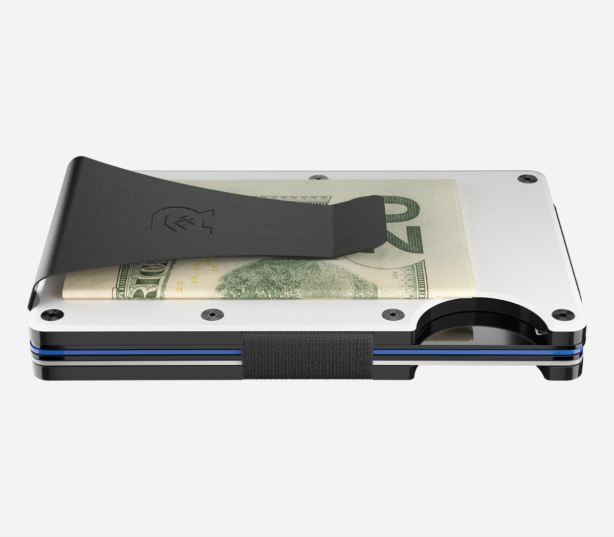 Slim Ridge Wallet White — High Grade Aluminum // The Ridge